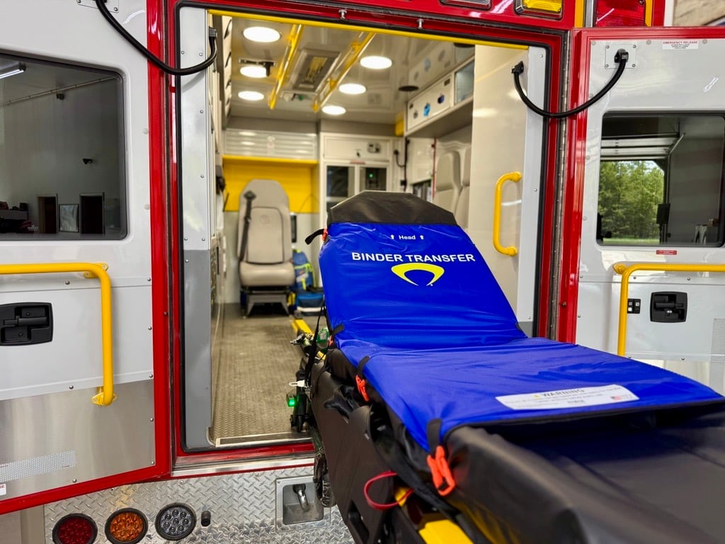 Binder Transfer - the world's first stretcher integrated slide sheet